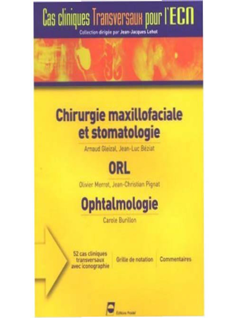 Chirurgi Maxillo Faciale Pradel, OrL | PDF