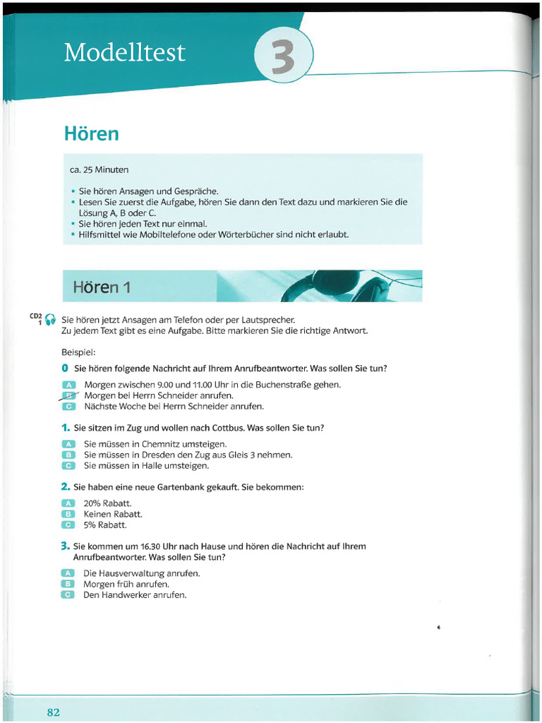 Klett Modelltest 3 | PDF