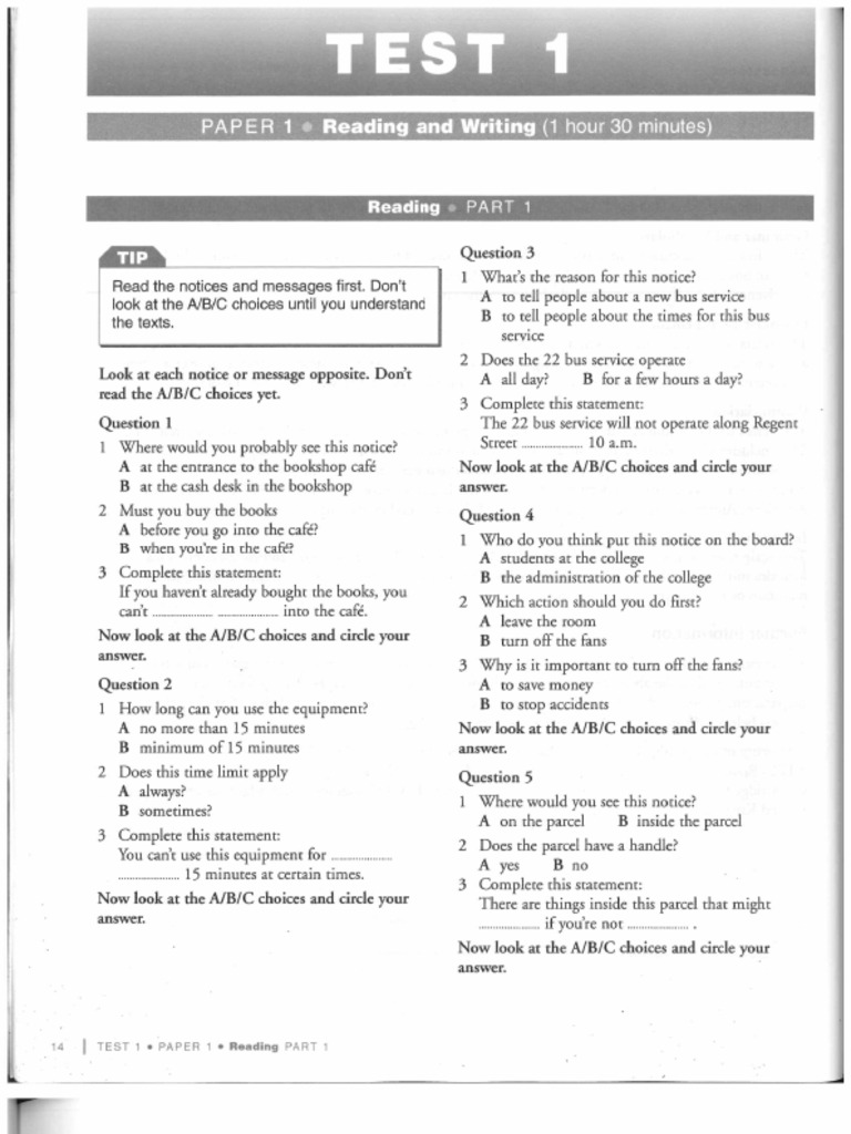 Preliminary English Test Extra | PDF