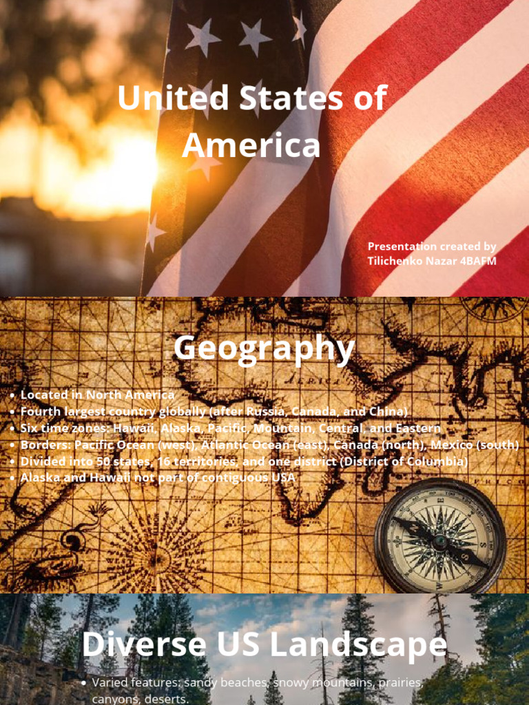 Overview of the United States Geography and Society | PDF | Great ...