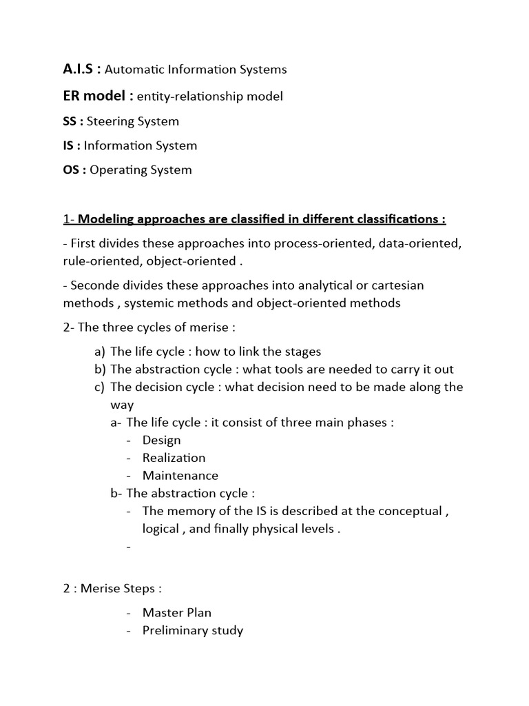 Information Systems Modeling Guide | PDF | Computers | Technology ...