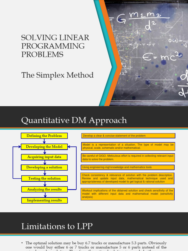Week 4-2 - Quatitative DM - LP Optimization | PDF | Mathematical Optimization | Algorithms