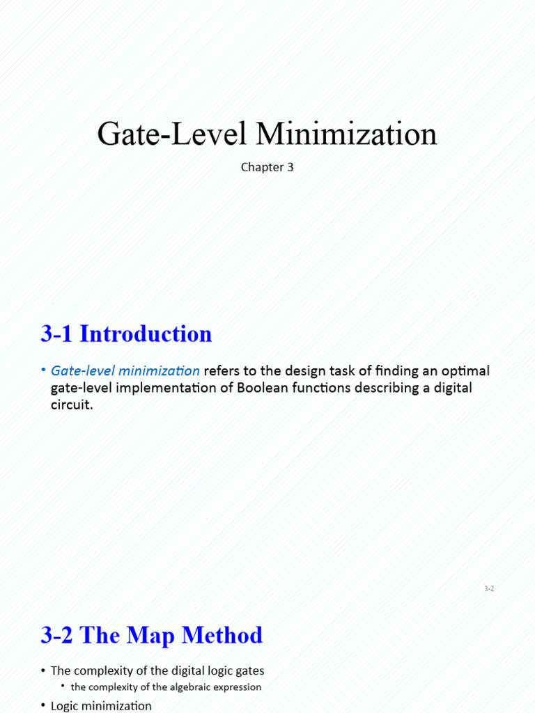 Lecture - 3 - Gate Level Minimization | PDF | Logic Gate | Mathematical Logic