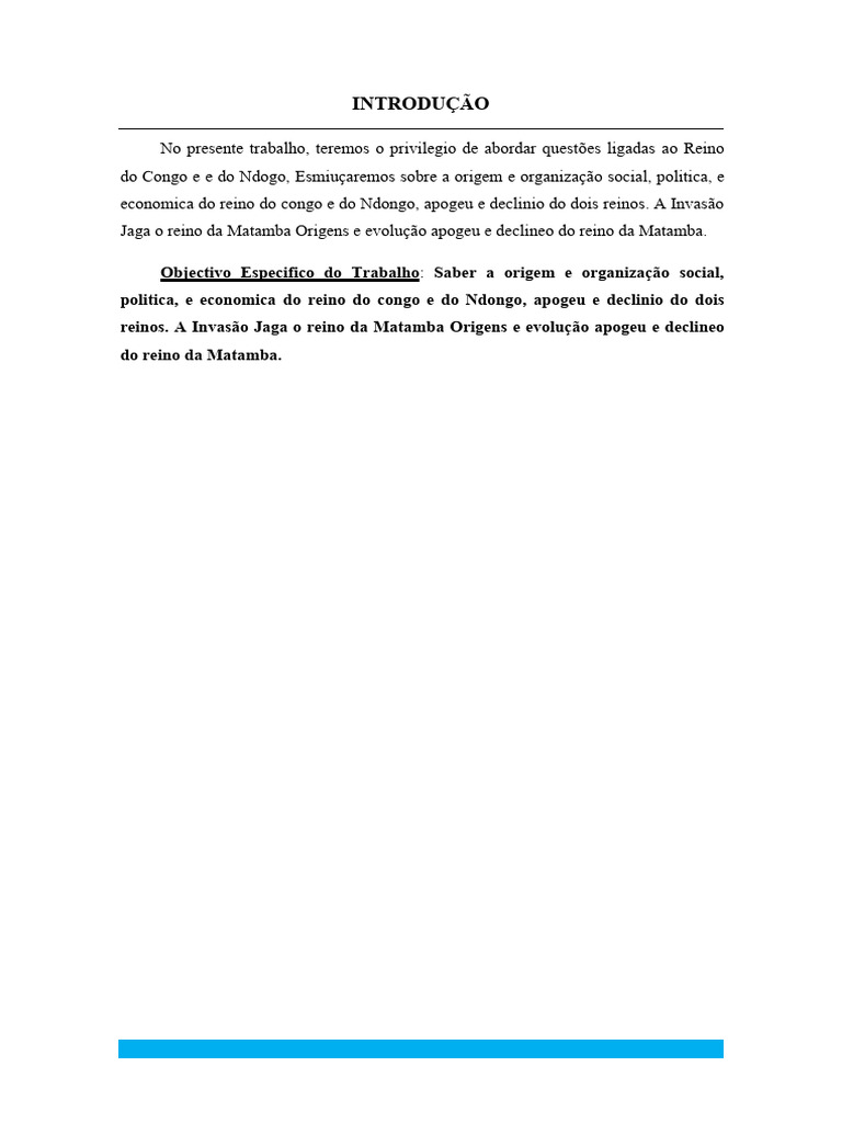 Introdução Os Reinos Do Kongo e Do Dongo | PDF | Portugal