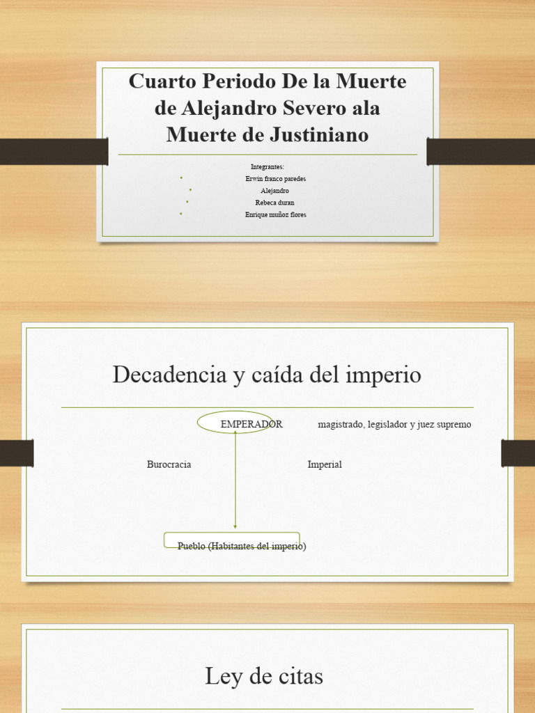 Cuarto Periodo de La Muerte de Alejandro 1 | PDF | Justiniano I | Ley ...