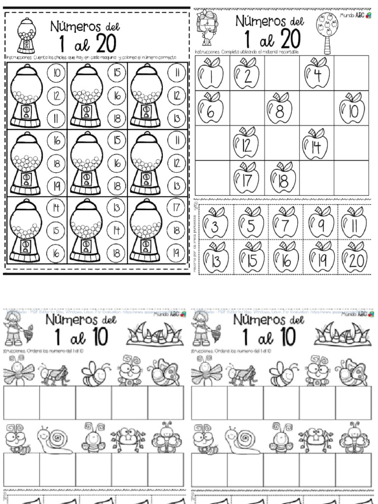 Mate Conteo 1-20 | PDF