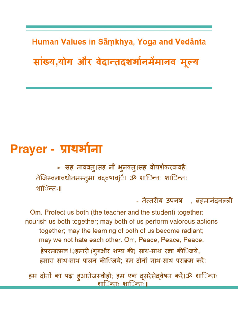 Final Copy of HV-In-Sankhya, Yoga and Vedanta Darshan | PDF | Vedas | Upanishads