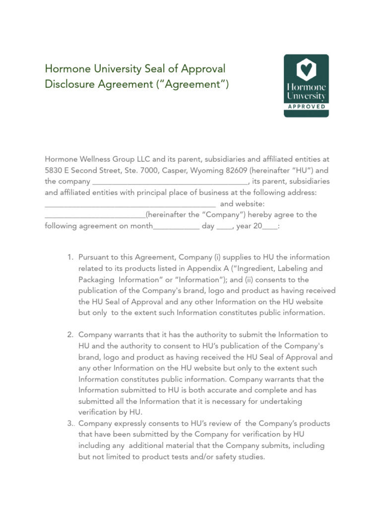 SoA Disclosure Agreement 2 | PDF | Public Law | Private Law