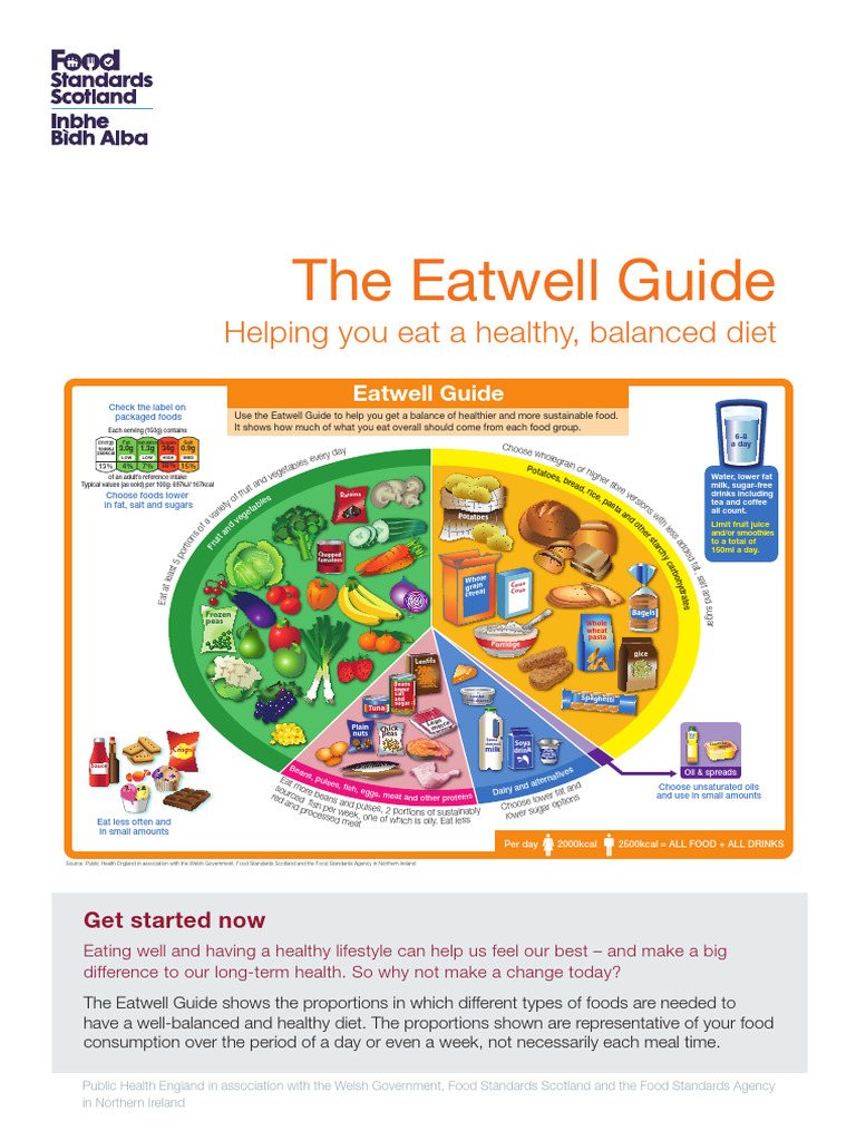 Eatwell Guide Booklet - New | PDF | Whole Grain | Fat