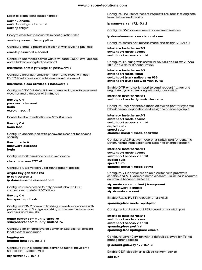 CCNA 200-301 Configuration Tool | PDF | Ip Address | I Pv6