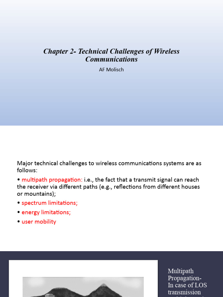 Chapter 3 - Technical Challenges of Wireless Communications | PDF | Waves | Radio Wave