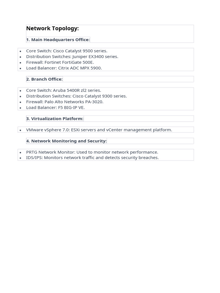 Network Topology | PDF | Computer Network | Load Balancing (Computing)