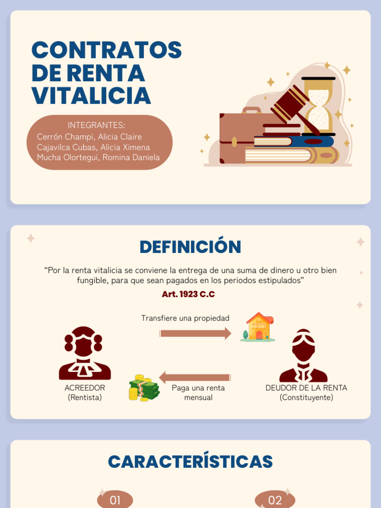 CONTRATO RENTA VITALICIA | PDF | Derecho privado | Derecho civil ...