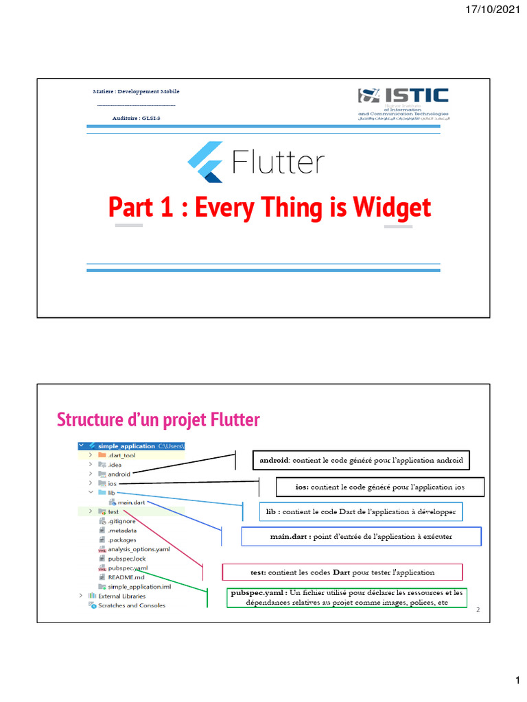 Introduction aux Widgets Flutter | PDF | iOS | Logiciel système