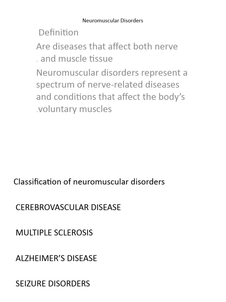 Neuromuscular Disorders Power Point ORIGINAL23 | PDF | Epilepsy | Stroke
