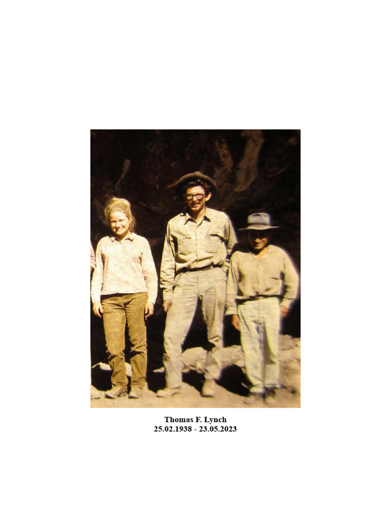 Legado de Thomas F. Lynch en Arqueología | PDF