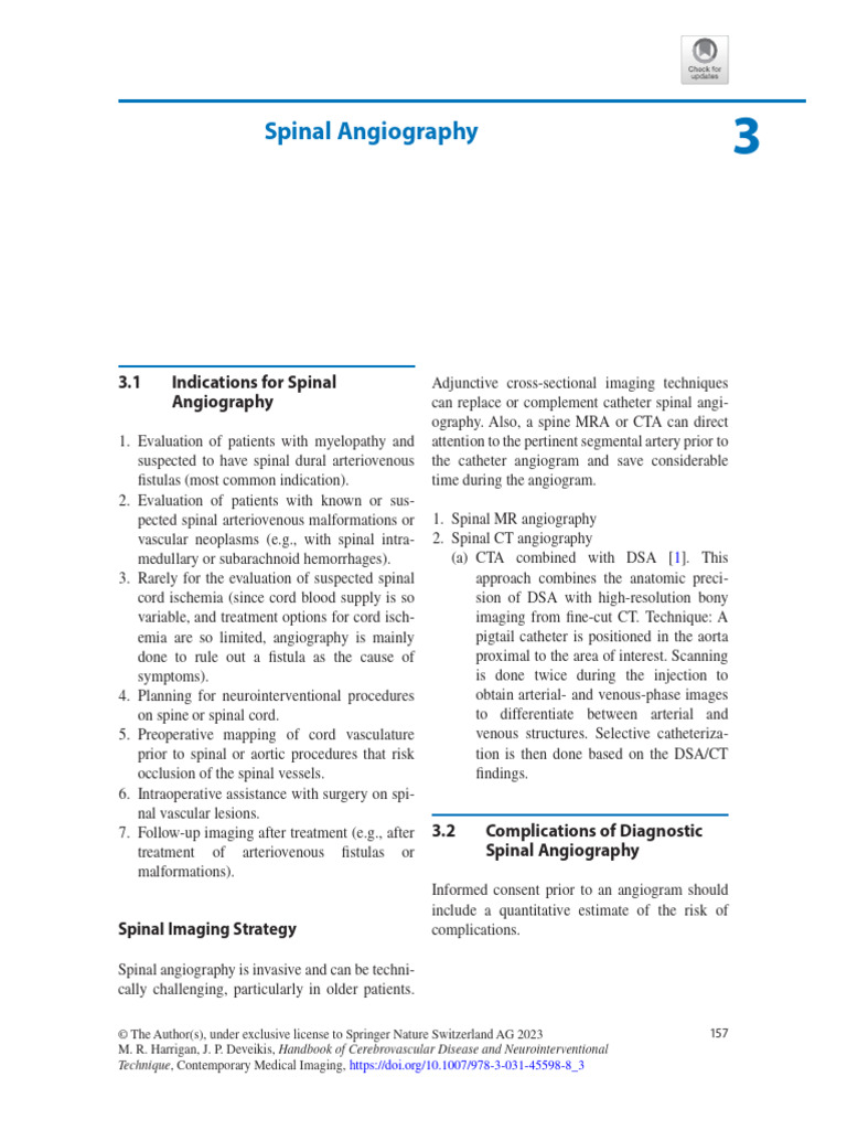 Spinal Dsa | PDF | Angiography | Aorta
