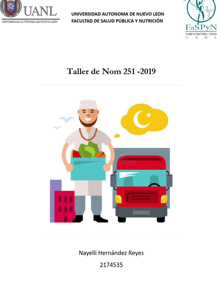 Taller de Nom 251 - 2019 | PDF | Carne | Lavado de manos