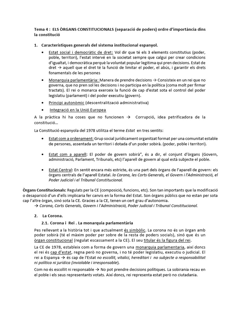 Tema 4-8 Consti | PDF