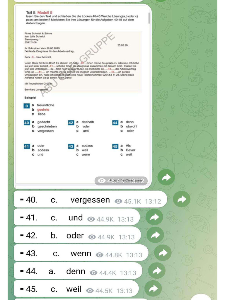 نماذج للتدريب B1 dtz | PDF