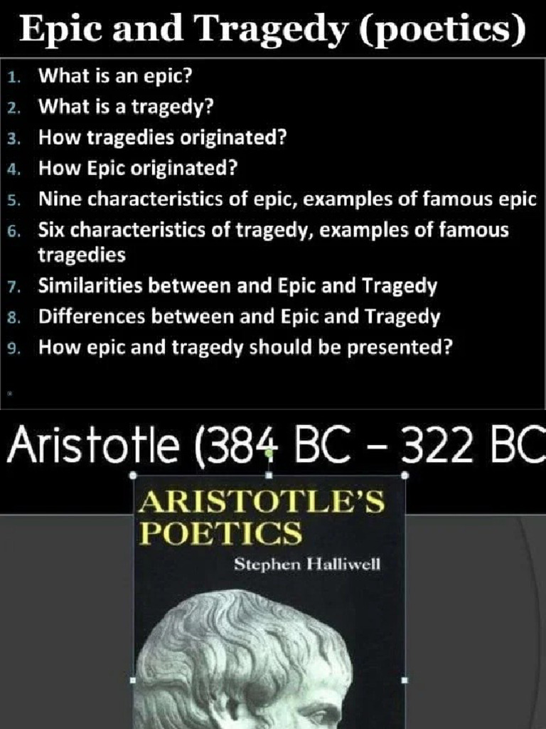 Aristotle Tragedy and Epic | PDF
