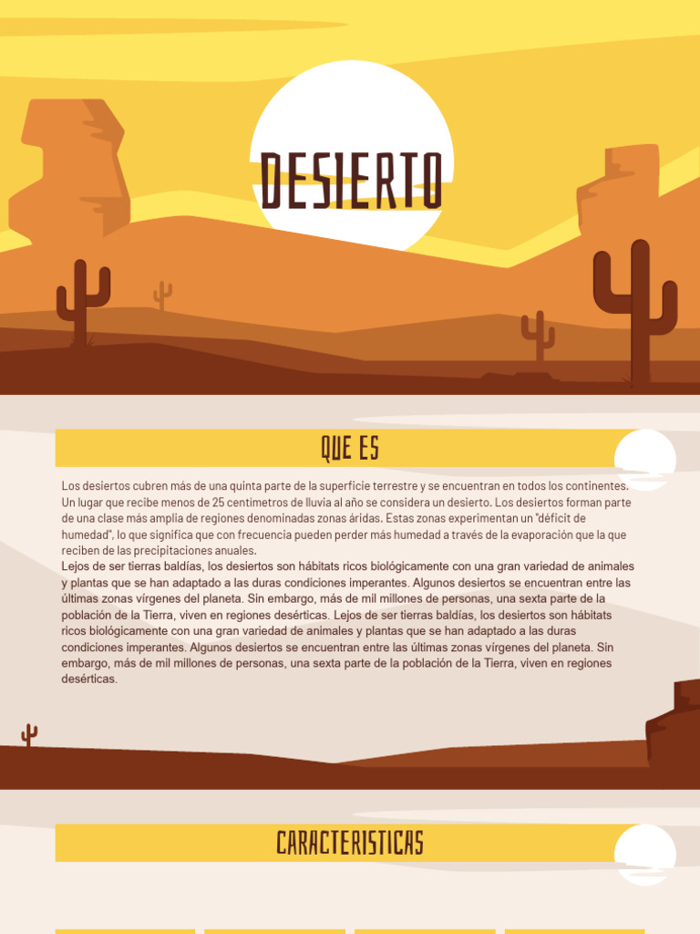 Desierto | PDF | Desierto | Ciencias de la Tierra