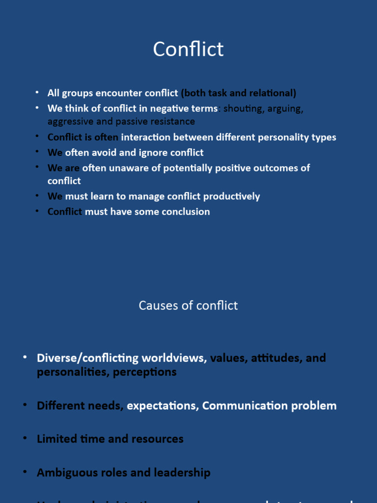 Managing Conflict and Decision Making | PDF | Creativity | Decision Making