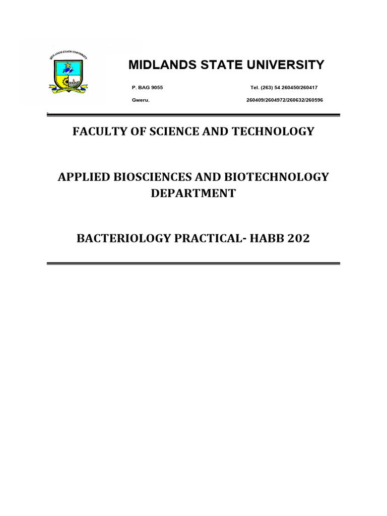 Bacteriology Practical Safety Guidelines | PDF | Staining | Colony ...
