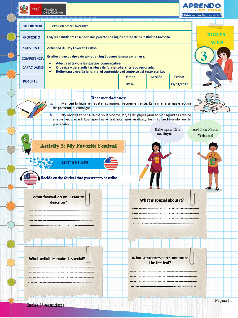3º Ing. Exp 01 - Actv 03 | PDF | Lingüística
