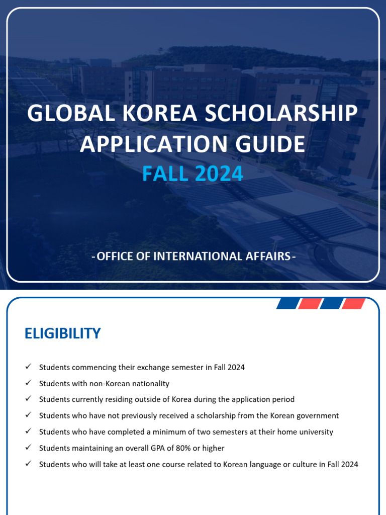 GKS Application Guide (Fall 2024) | PDF | Test Of English As A Foreign ...