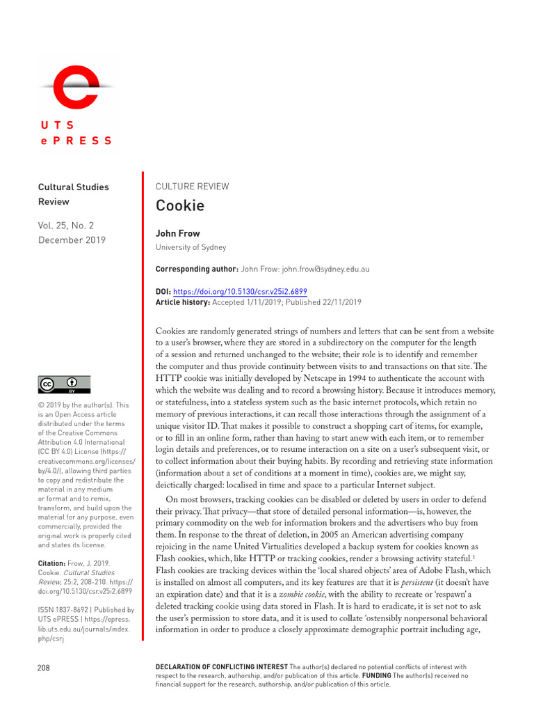 Cookie | PDF | Http Cookie | World Wide Web