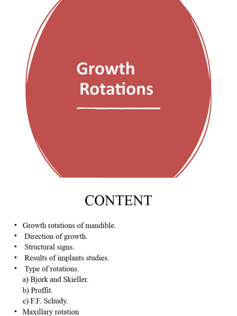 Mandibular Rotation | PDF | Mouth | Dentistry