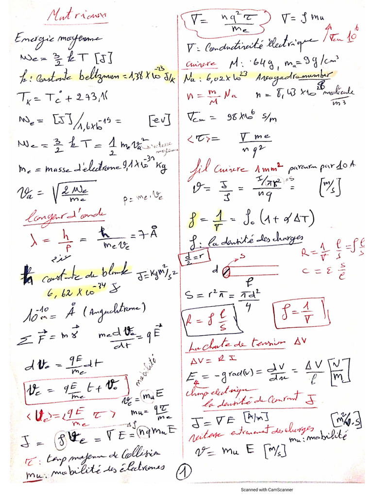 Résumé1 Matériaux Et Introduction À La Haute Tension | PDF
