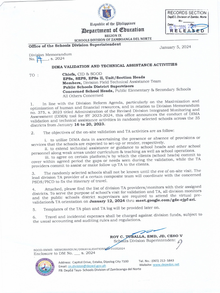 DM No 14s 2024 | PDF