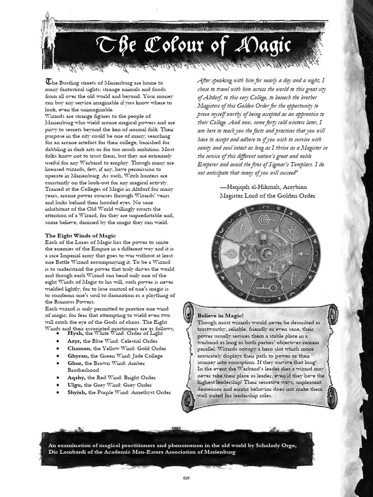 The Colour of Magic | PDF | Metals | Magician (Fantasy)