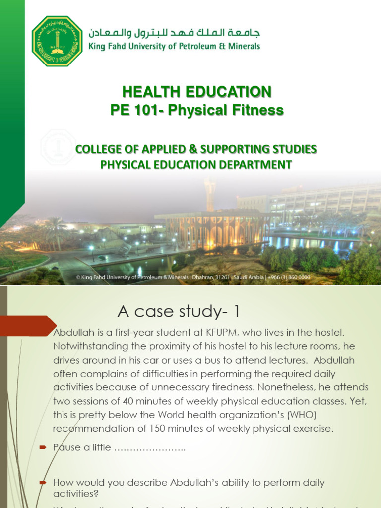 PE 101 - Physical Fitness Assessmment | Download Free PDF | Physical ...