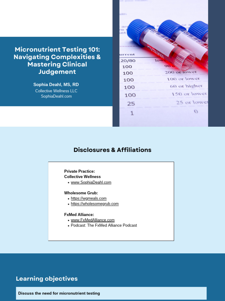 Micronutrient Testing Insights and Codes | PDF | Vitamin B12 | Vitamin