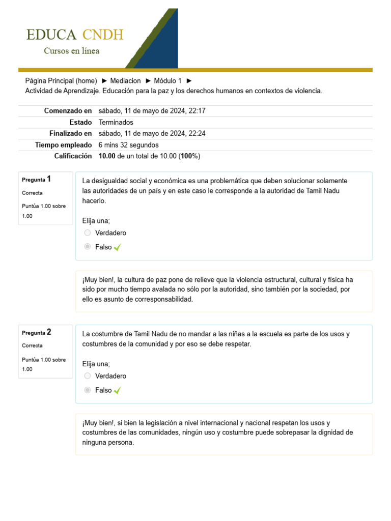 Actividad de Aprendizaje. Educación para La Paz y Los Derechos Humanos ... Actividad de Aprendizaje. Educación para La Paz y Los Derechos Humanos ...