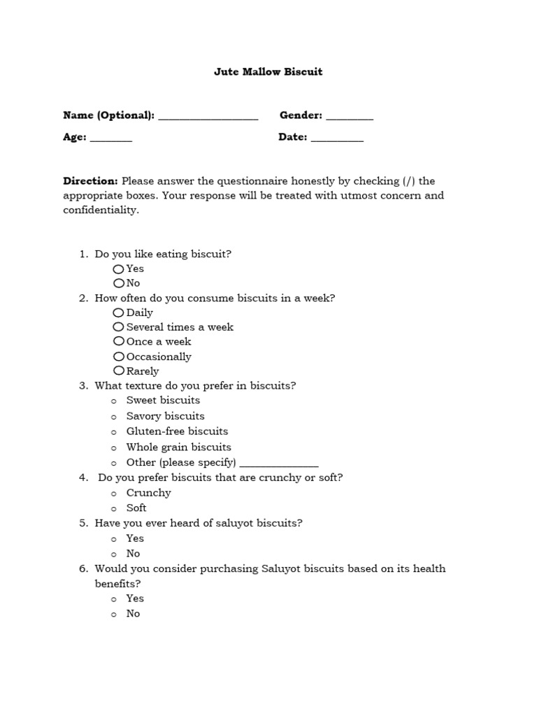 III Questionnaire | PDF | Self-Improvement | Lifestyle