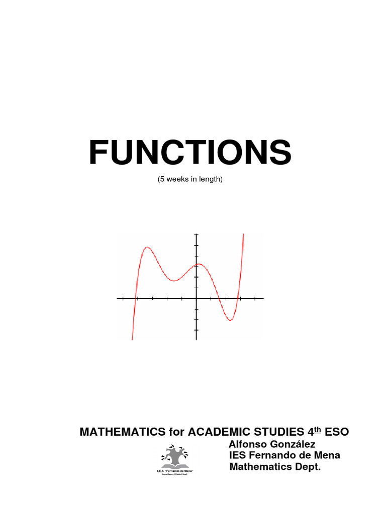 Unctions Didactic Unit | PDF | Function (Mathematics) | Elementary ...