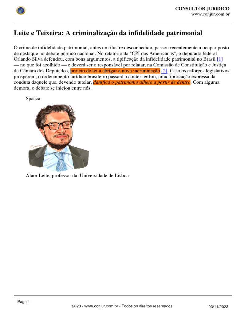 Alaor Leite e Adriano Teixeira - A Criminalização Da Infidelidade ...