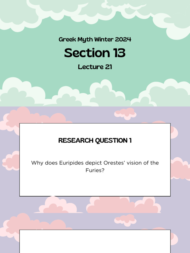 Section 13 | PDF | Sophocles | Euripides