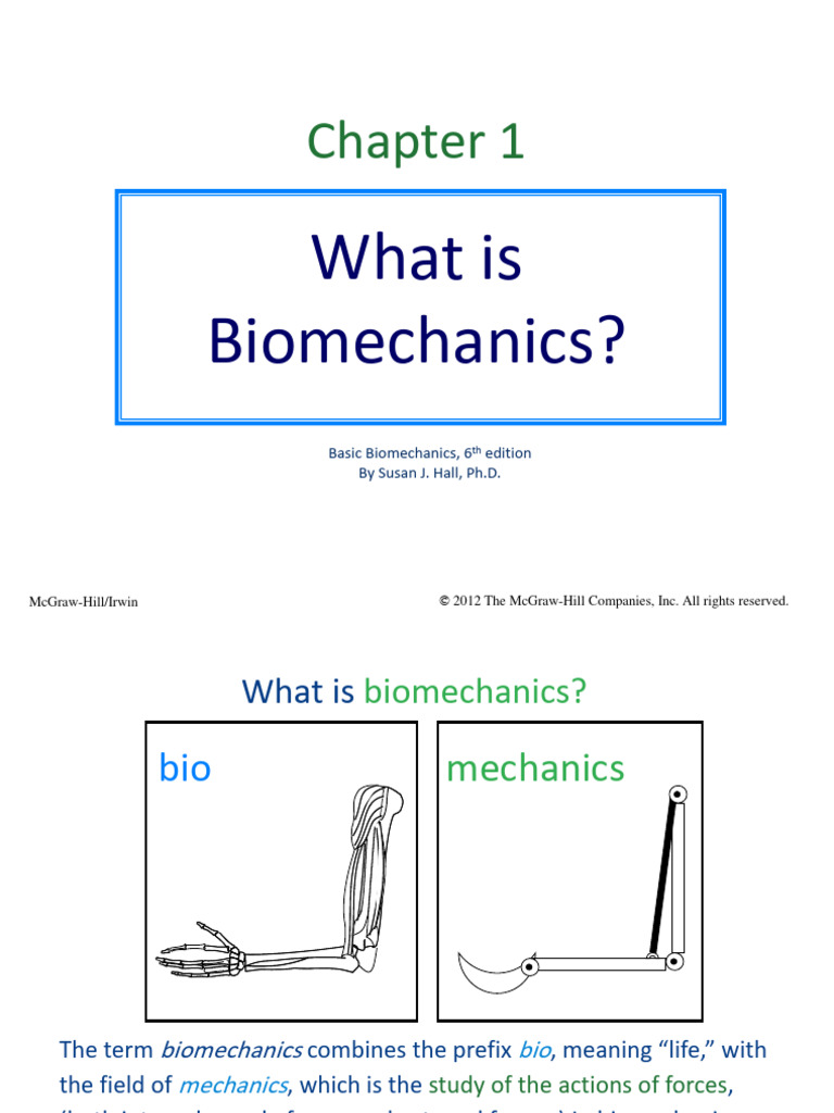 CH 01 | PDF | Biomechanics | Force
