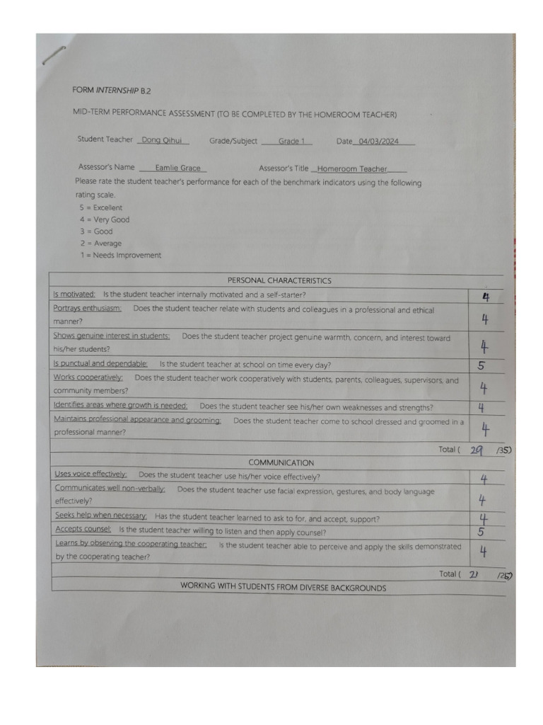 Mid-Term Performance Assessment Photo | PDF