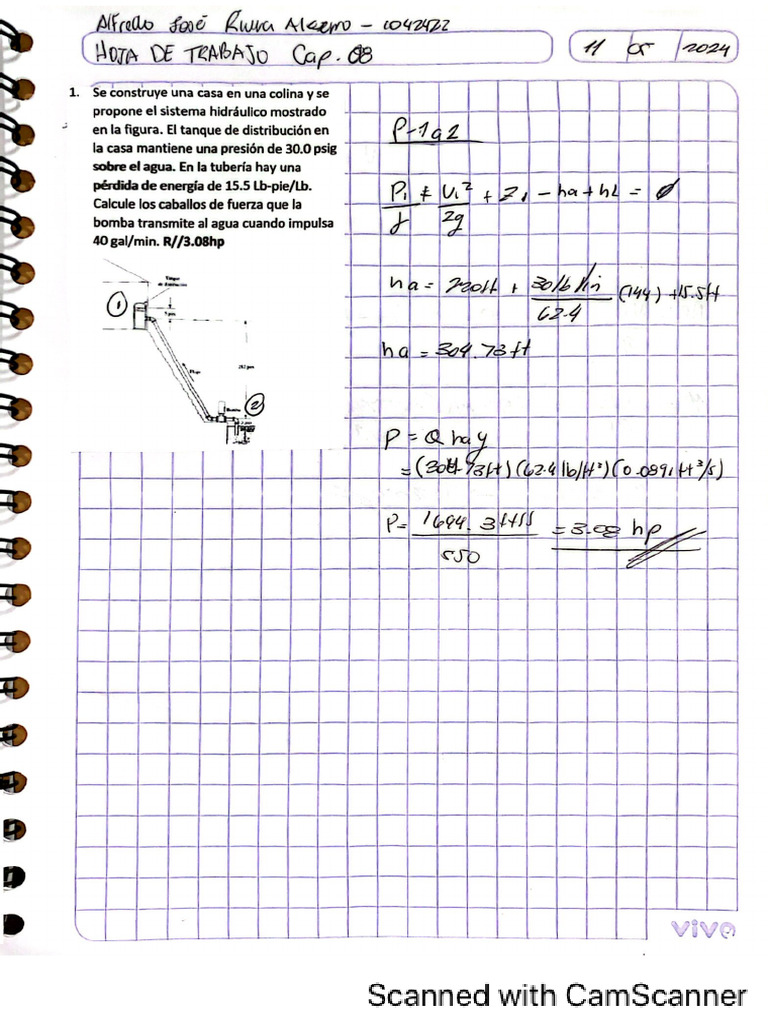 Ht8-Mecanica de Fluidos | PDF