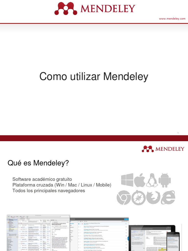 Guía Completa para Usar Mendeley | PDF | Red mundial | Internet y web