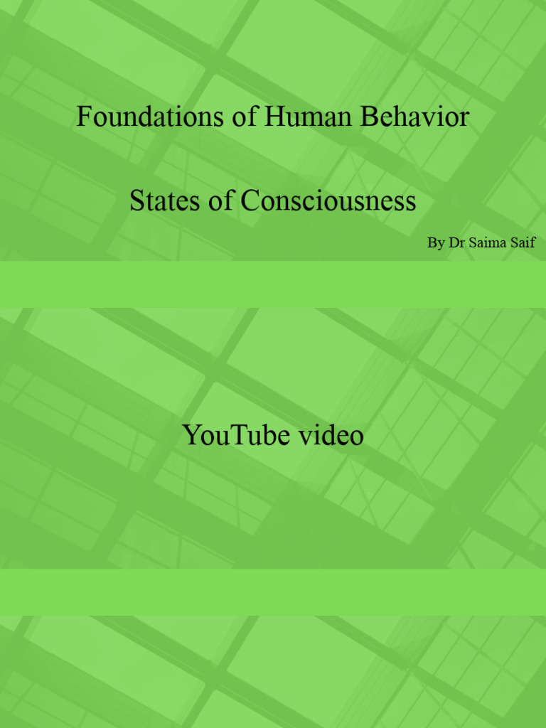 Foundations of Human Behavior | Download Free PDF | Sleep | Psychoactive Drugs