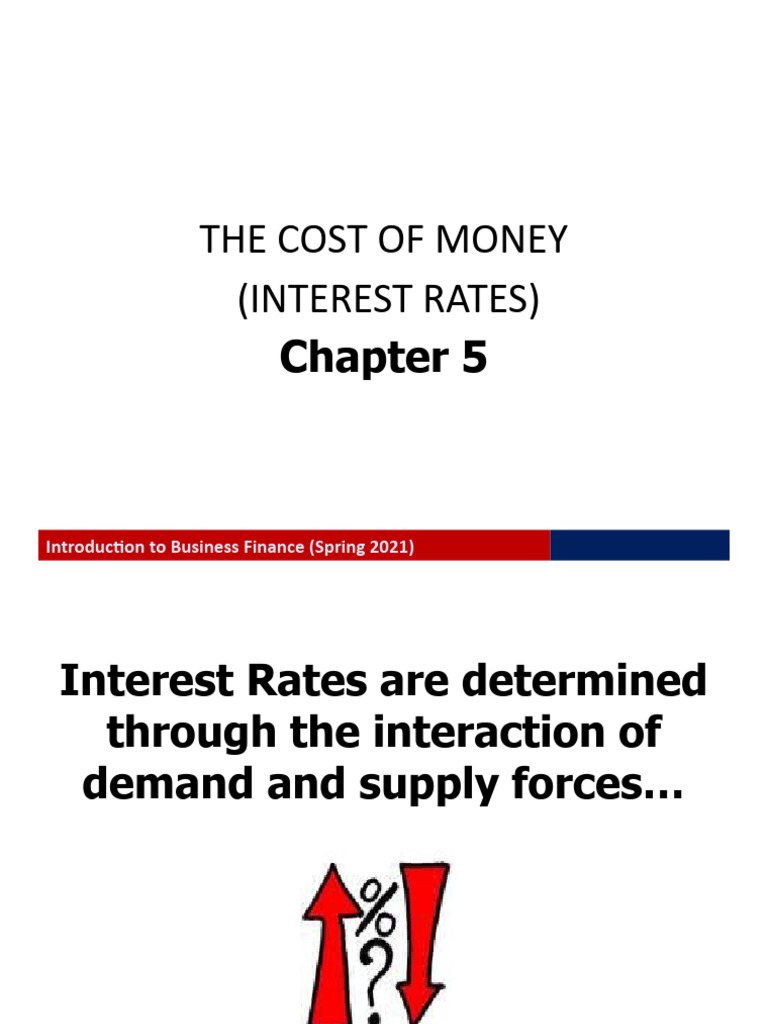 Cost of Money | PDF | Yield Curve | Interest