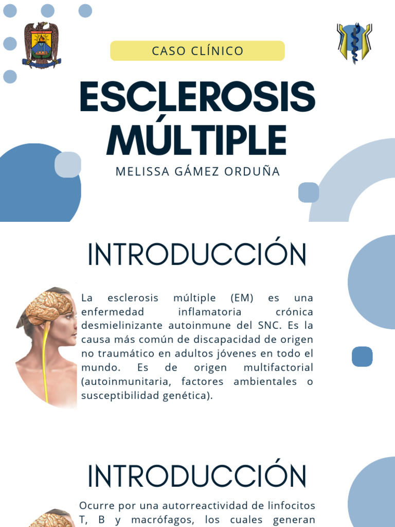 Tema 5 Esclerosis Múltiple | PDF | Esclerosis múltiple | Sistema nervioso