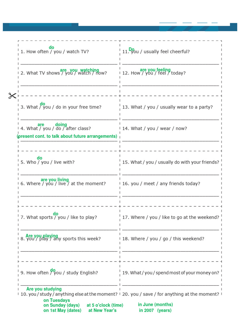 Teen Lifestyle Survey | PDF